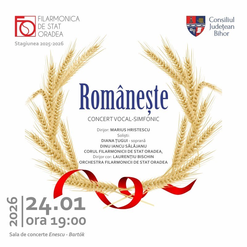 Concert românesc, la Filarmonica de Stat din Oradea, de Ziua Unirii ...